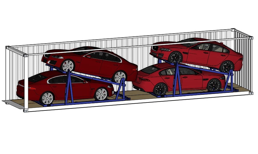 How Do We Achieve Loading Four Cars Into One Container?