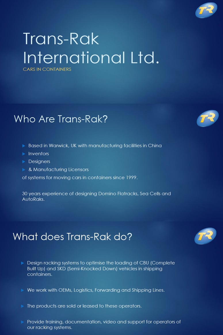 Car Racking System - Company Brochure